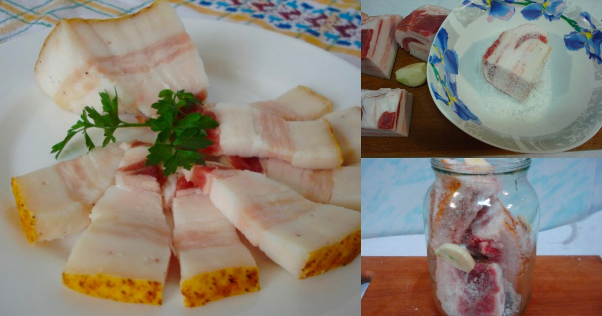 Nakládaný bůček s česnekem je skvělou pochoutkou pro milovníky masa ...