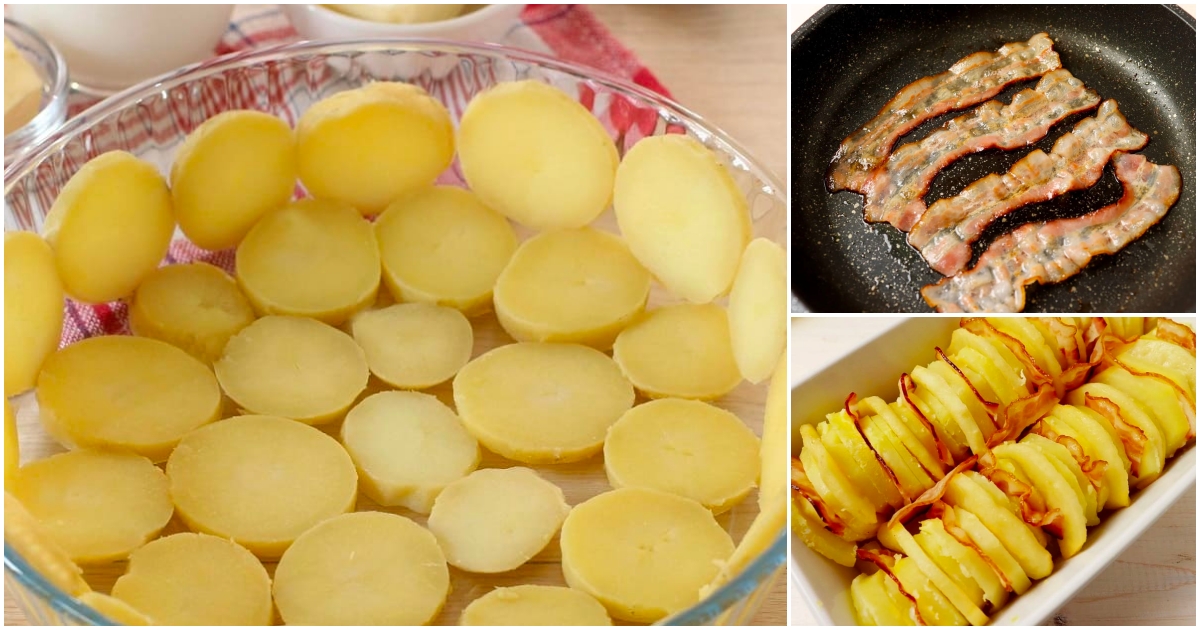 Gratinované brambory se slaninou a jablky | Světkreativity