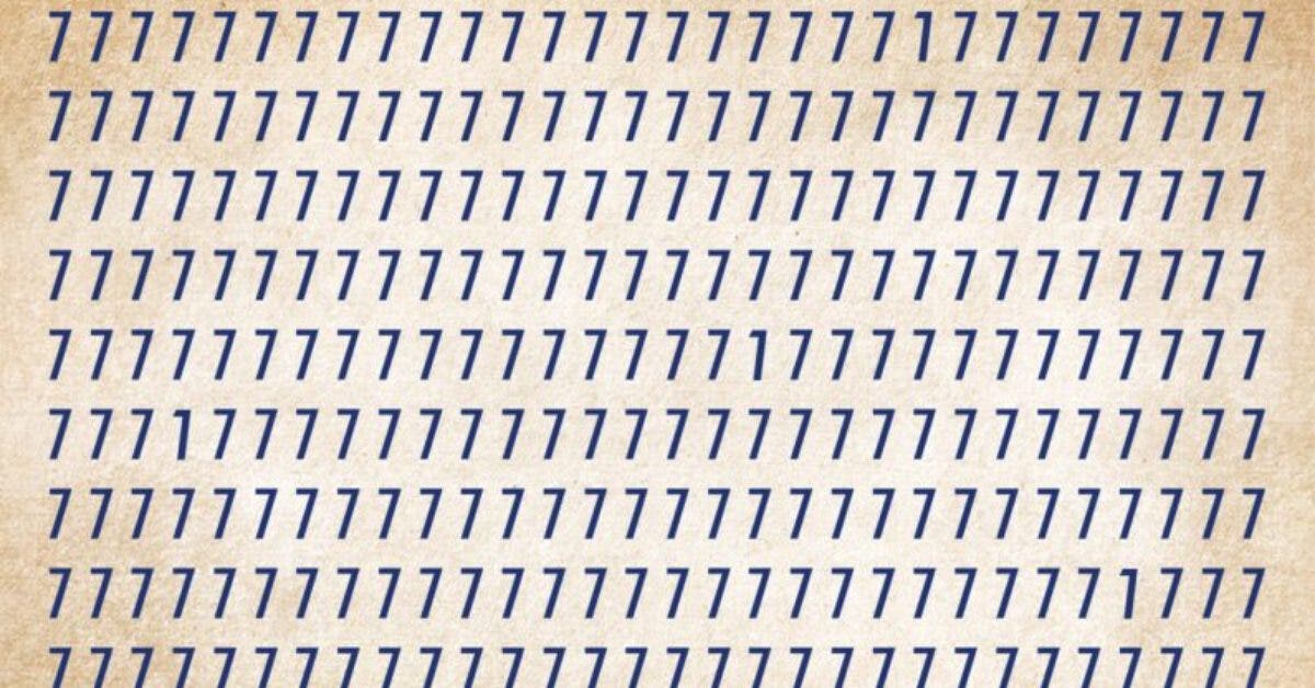 Najděte skrytého vetřelce mezi sedmičkami | Světkreativity