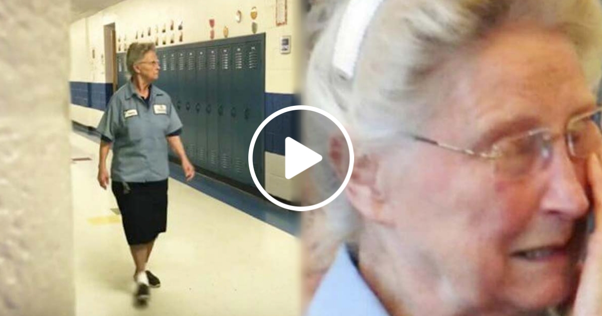 Video: Školník (77) stále pracuje. Žáci ZŠ mu připravili překvapení